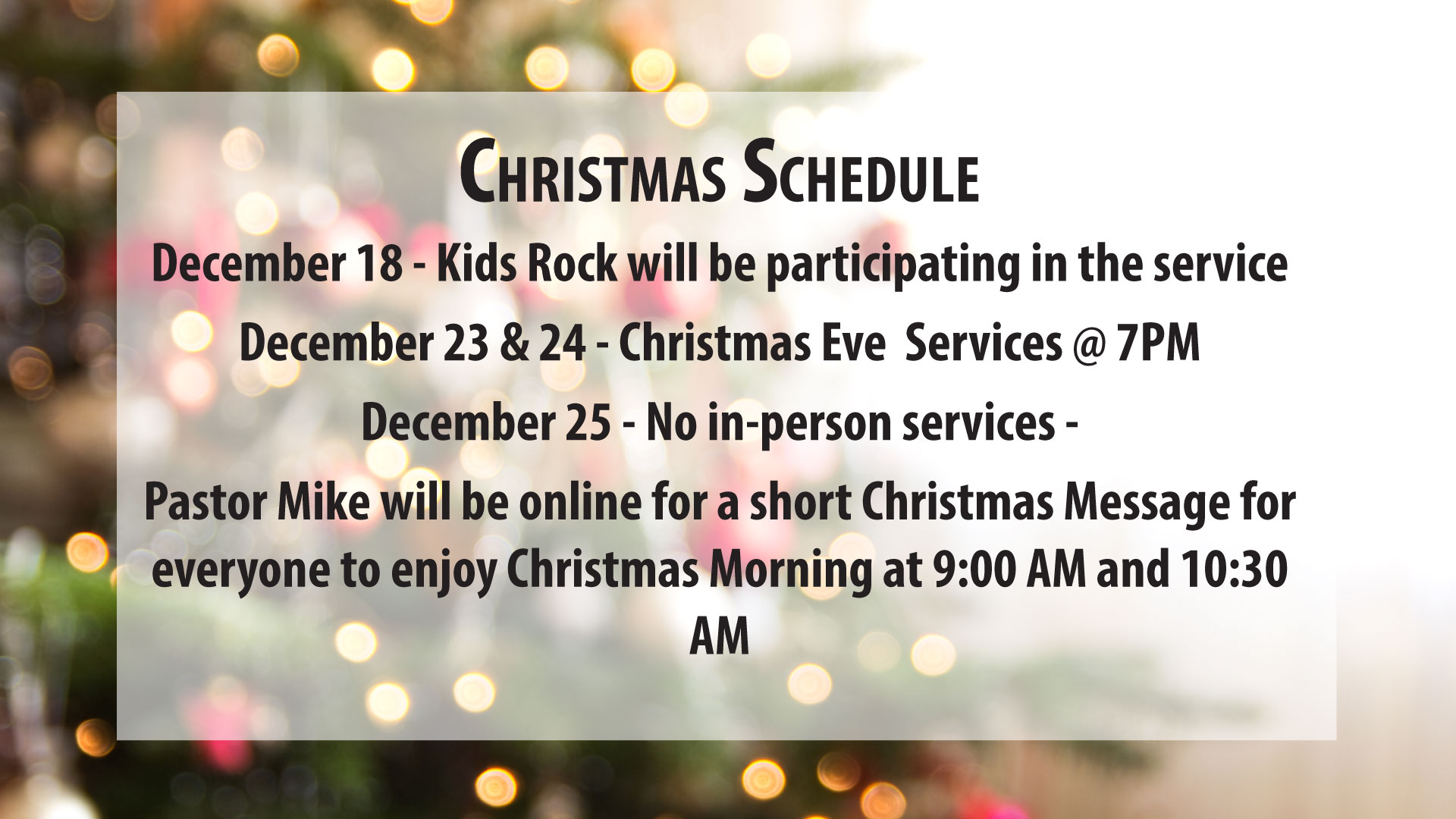 Christmas 2022 - Rock Spring Church